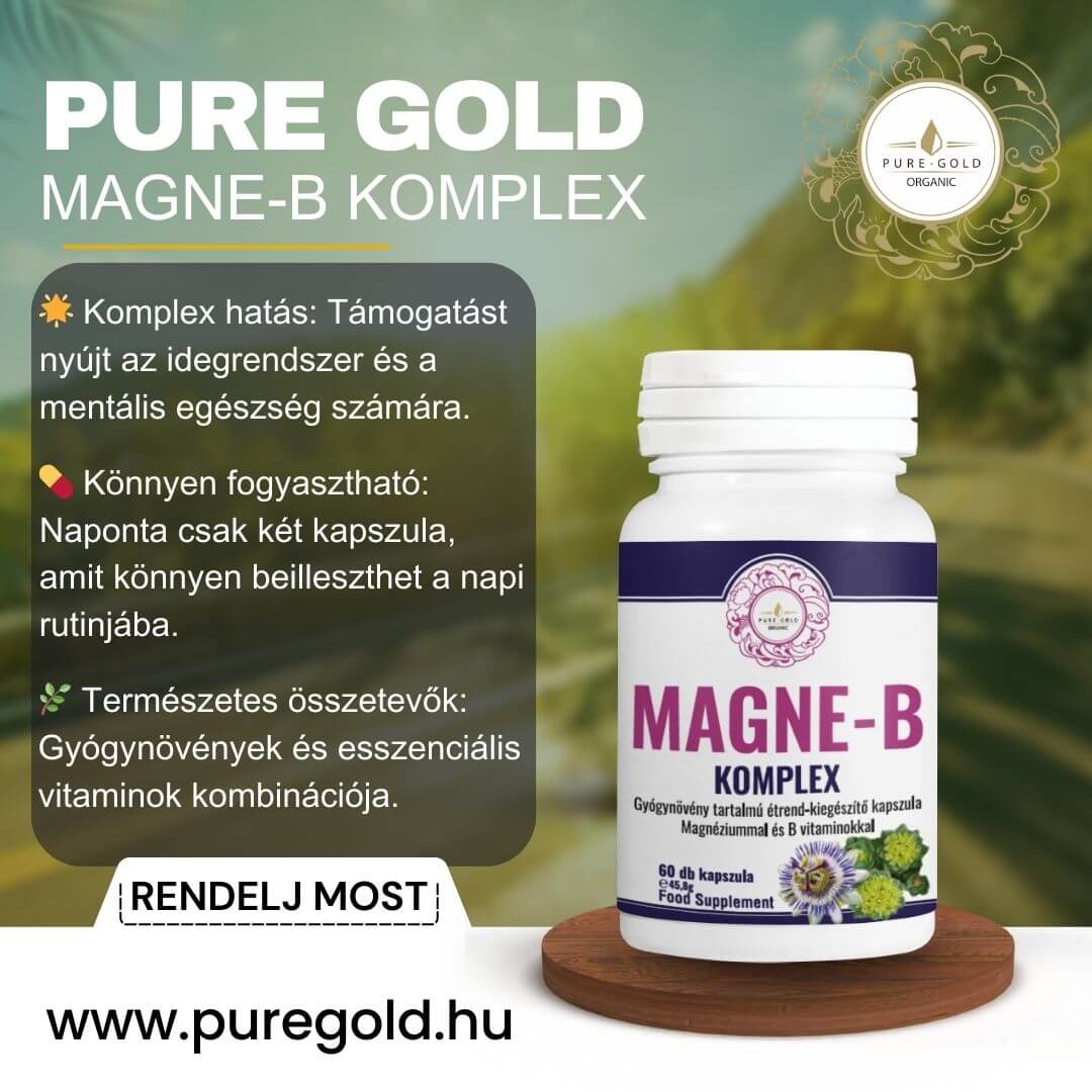 Pure Gold Magne-B Komplex kapszula 60 db – Pure Gold Organic